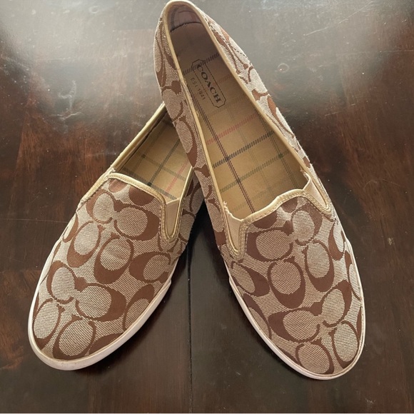 Coach | Shoes | Coach Womens Brown Slipon Shoes | Poshmark